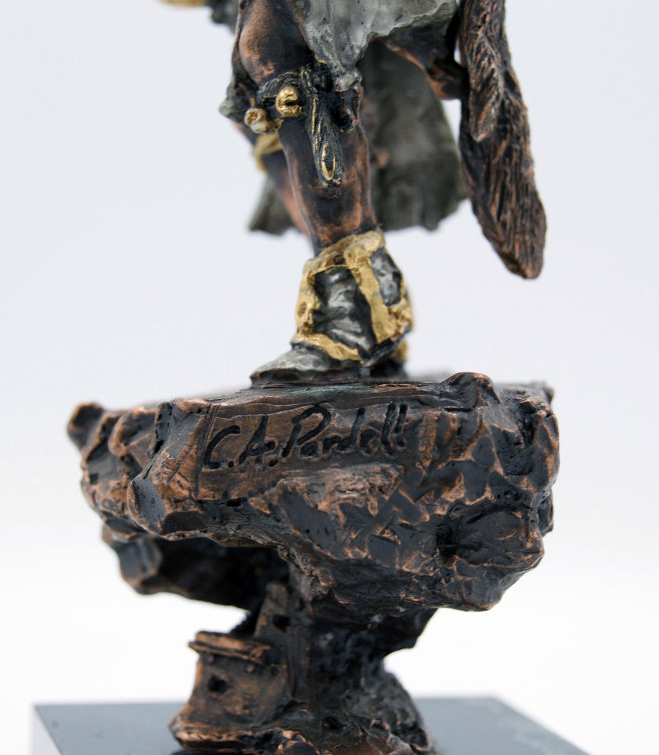 Christopher Pardell Ahote - Kachina Mixed Midia Sculpture Native ...