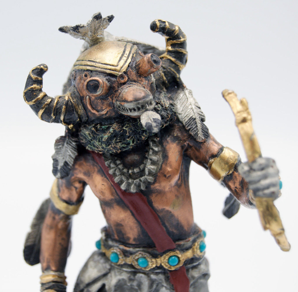 Christopher Pardell Ahote - Kachina Mixed Media Sculpture Mixed Midia ...