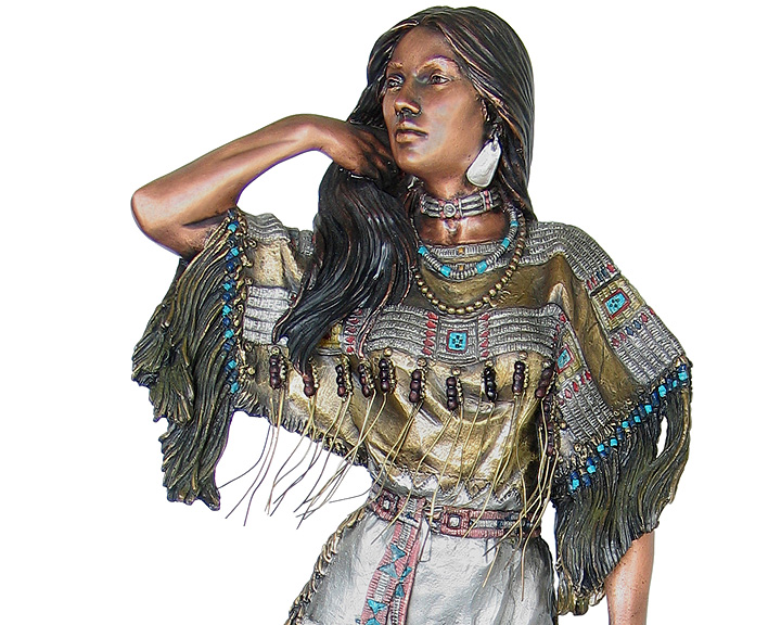 Christopher Pardell Wind on Still Water Mixed Midia Sculpture Native ...