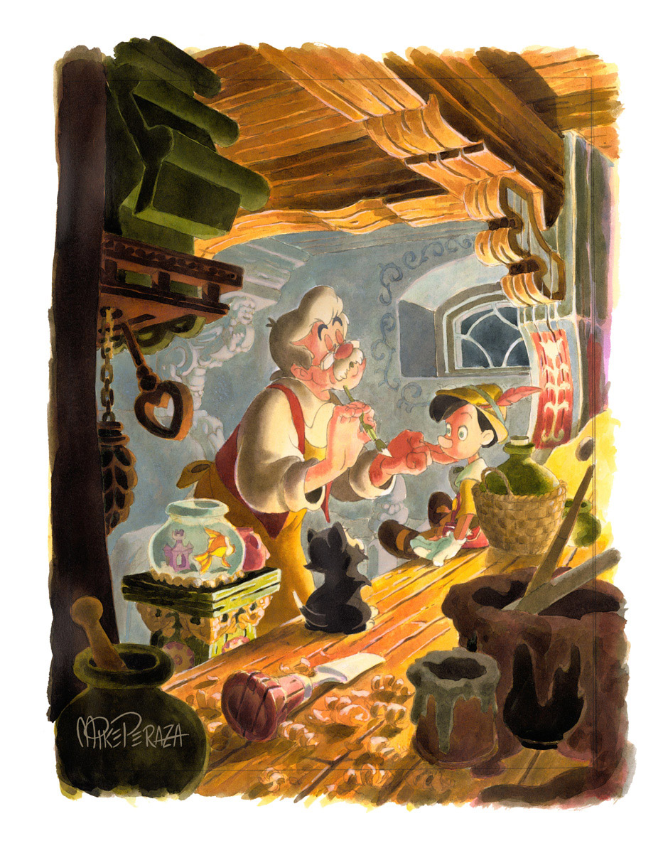 Mike Peraza Finishing Touches Disney Fine Art