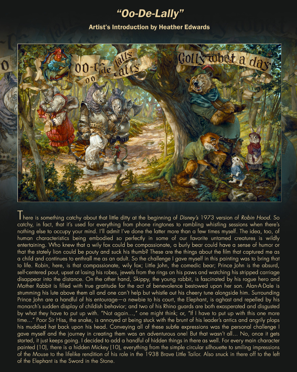 Heather Edwards Oo-De-Lally Disney Fine Art