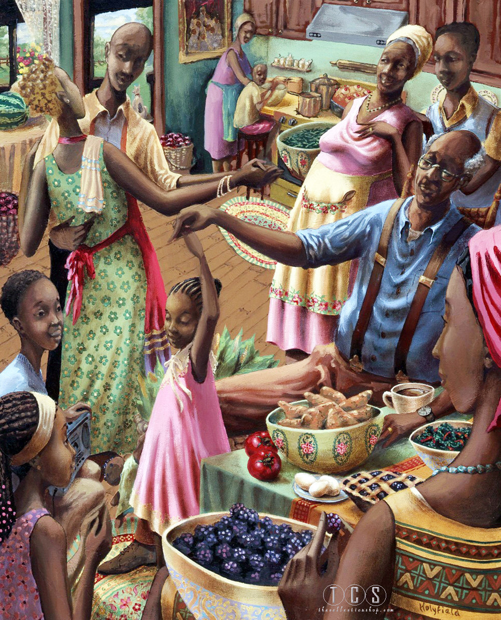 John Holyfield Good Times African American Fine Art