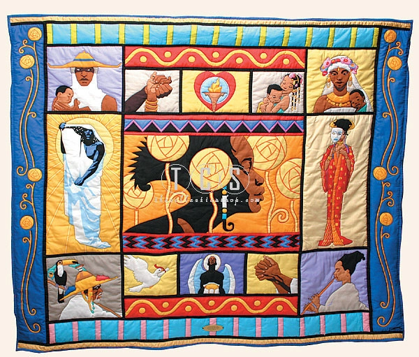 Ebony Visions The Threads That Bind Quilt by Thomas Blackshear