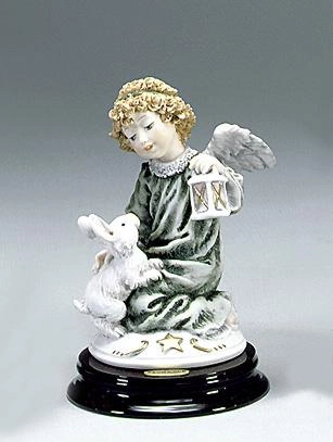Giuseppe Armani Cherub with Little Rabbit 723C n/a Sculpture.