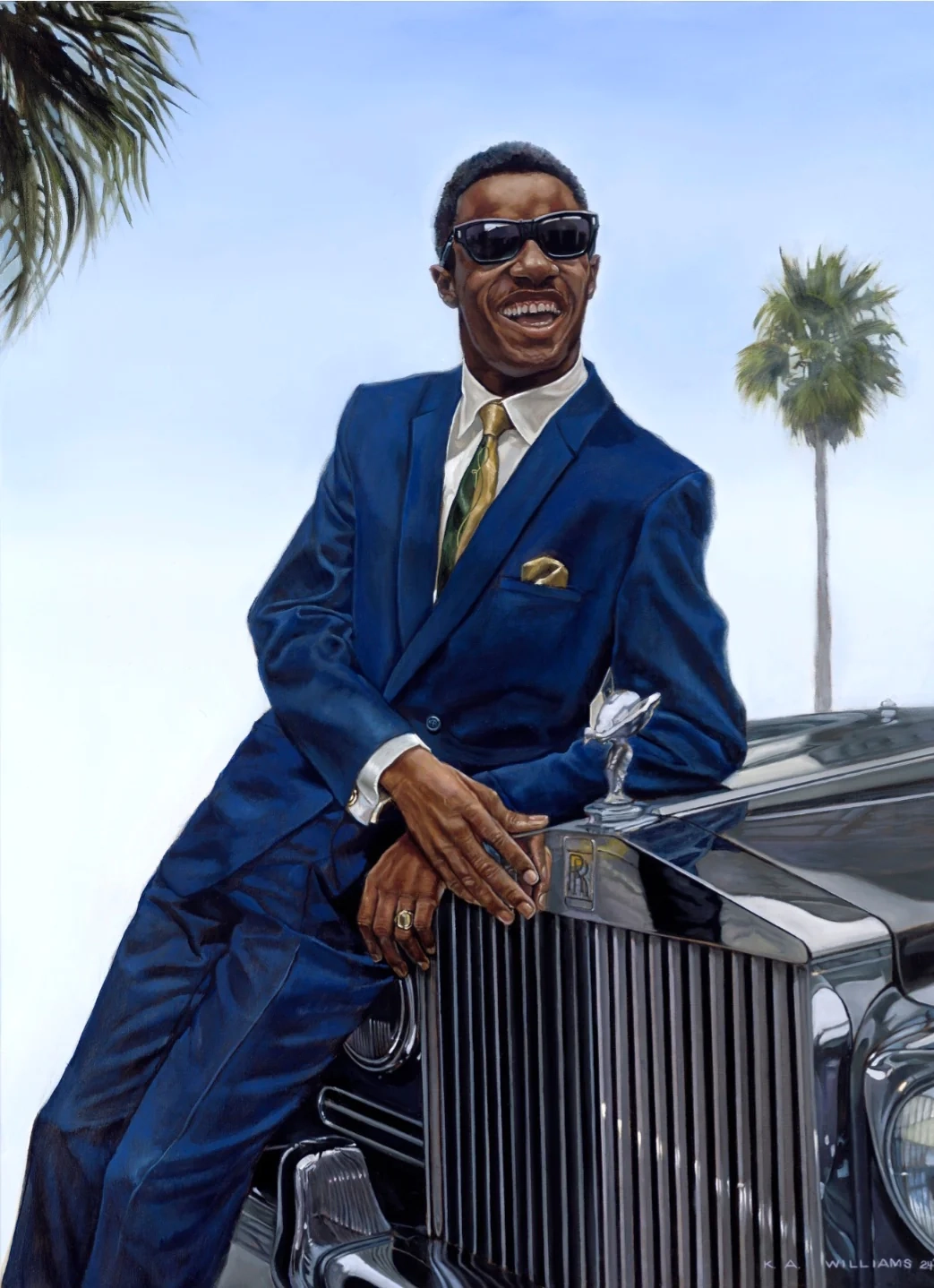 Kevin Williams (WAK) Young Money - Stevie Wonder African American Fine Art